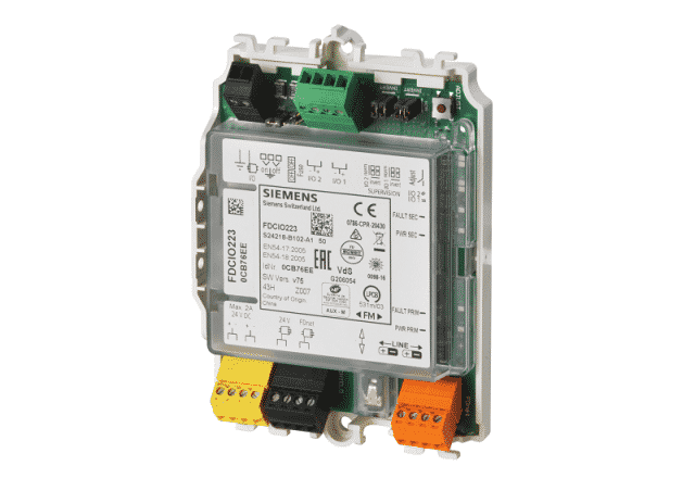 FDCIO223 Módulo Transponder 2 Zonas o 2 Salidas Supervisadas SIEMENS ...