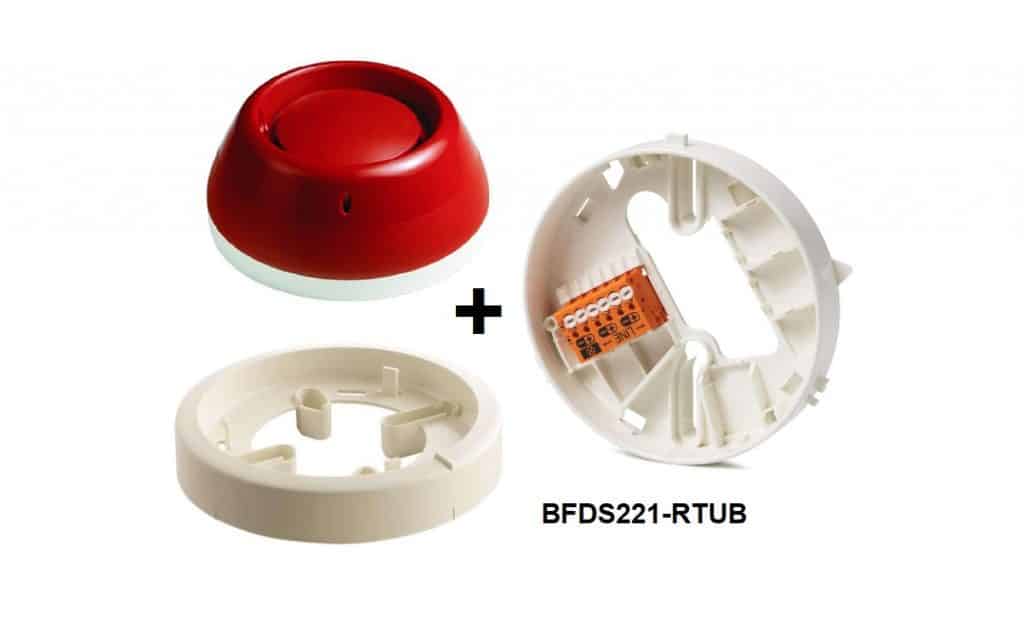 KIT Sirena Analógica Acústica (Roja) + Acoplamiento y Base - Siemens ...