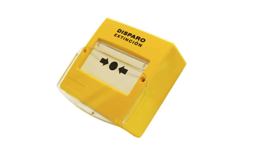 Pulsador de disparo de extinción rearmable Detnov PDD-100 – Zekuritt