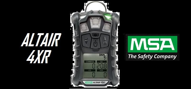 MSA ALTAIR 4XR Detector Multigas, LEL, O2, H2S & CO. Color Carbono. Cargador Europeo. – Zekuritt
