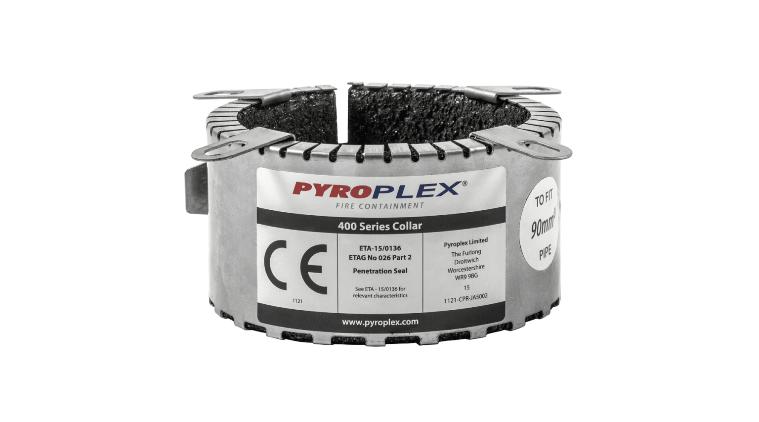Collarín para Tuberías Pyroplex® Serie 400 con Marcado CE – Zekuritt