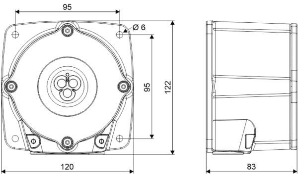 Siemens FDF242-EX Detector de llama direccionable para la línea de ...
