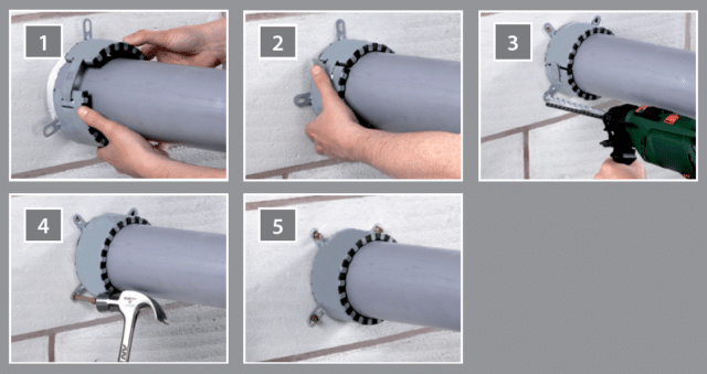 Collarín para Tuberías Pyroplex® Serie 400 con Marcado CE – Zekuritt